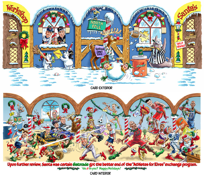 Gatorade Christmas card 2004